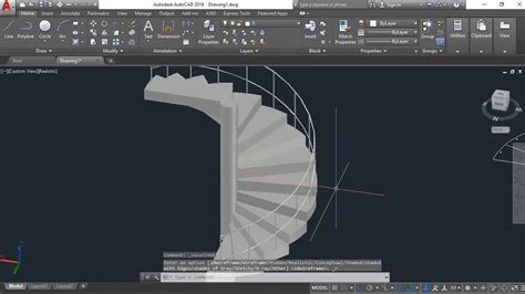 How To Draw Spiral Stairs In Autocad 2d Design Talk