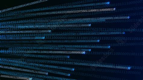 Digital Business Code Technology Abstract Blue Powerpoint Background