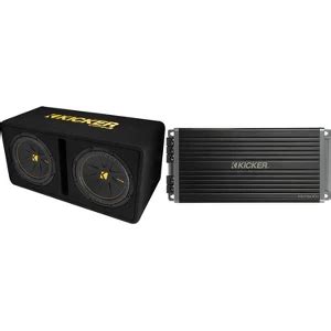 Kicker Key500 1 Smart Mono Amp And Dual 12 50dcwc122 Vented Enclosure