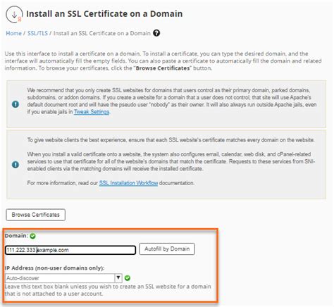 How To Install An SSL Certificate Via WHM