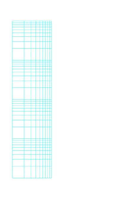 Log Log Paper One Decade Horizontal Axis And Four Decades Vertical