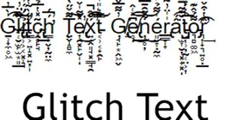 Glitch Text Generator India About Me