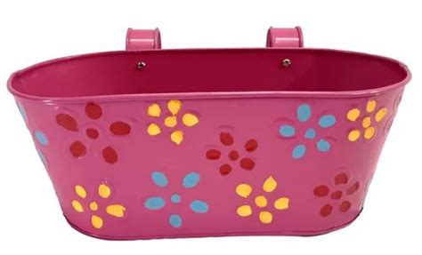 Rectangular Hanging Iron Planter For Plantation Size L31w16h14 Cm