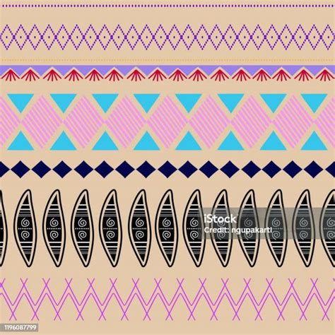 매끄러운 빈티지 패턴 기하학적 줄무늬 텍스처입니다 민족과 부족 모티브 페루 아시아 아프리카 문화 유행 0명에 대한 스톡 벡터 아트 및 기타 이미지 Istock