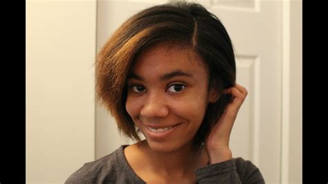 How To Straightening My Natural Hair Youtube