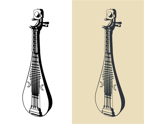 pipa chinese string instrument 51426318 vector art at vecteezy