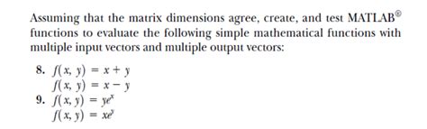 Solved Assuming That The Matrix Dimensions Agree Create And