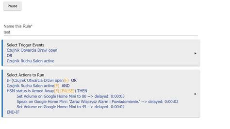 One Notification For Action 📐 Rule Machine® Hubitat