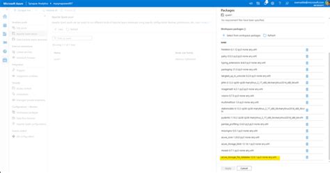 Install Third Party Whl Packages Within Apache Spark Cluster Running In A Dep Enabled Azure