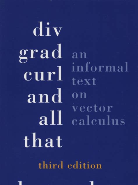 Div Grad Curl And All That Pdf