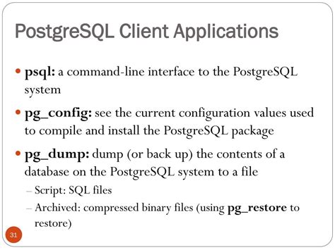 Ppt Introduction To Postgresql Powerpoint Presentation Free Download