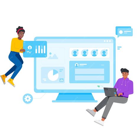 Premium Vector Web Development Team Illustration