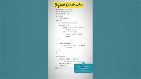 Mastering C Default Constructors Simplifying Object Initialization Youtube