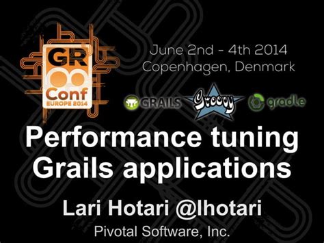 Performance Tuning Grails Applications Pdf Web Development Internet