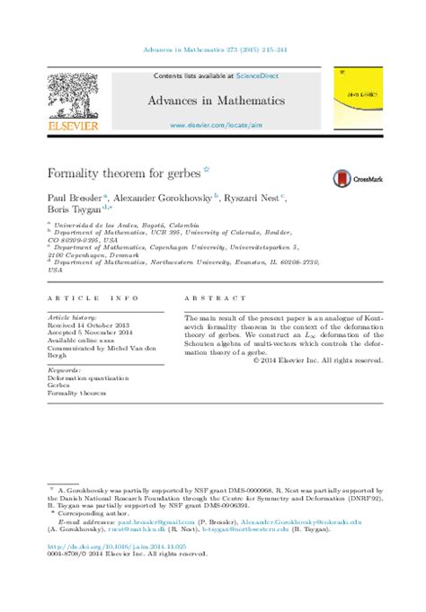 Pdf Formality Theorem For Gerbes