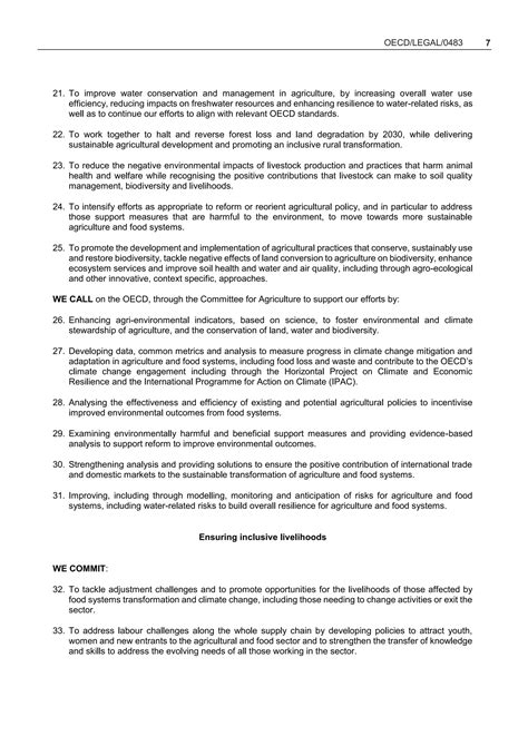 Oecd Agriculture Ministerial Declaration En Pdf
