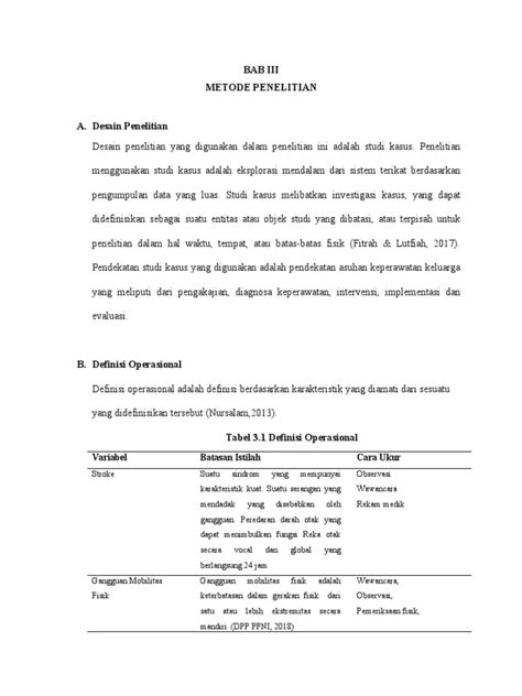 Bab Iii Mini Proposal Pdf