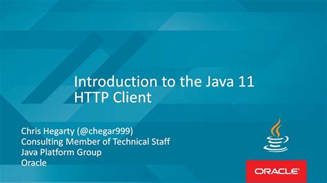 Introduction To The Java 11 Client With Chris Hegarty Youtube