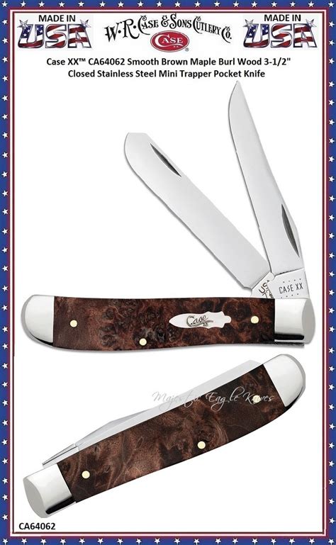 Wr Case And Sons Cutlery Ca64062 Case Xx™ Smooth Brown Maple Burl Wood
