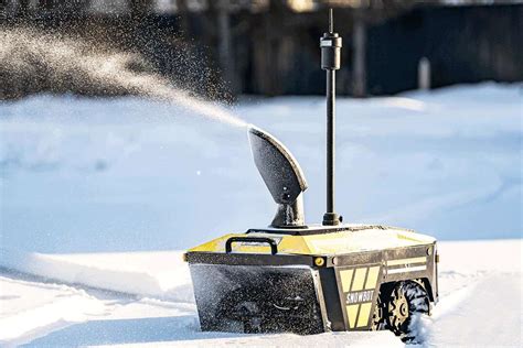 Make Your Life Easier In The Winter With The Snow Plow Robot Into