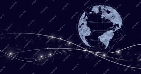 Premium Photo Global Connection Concept Abstract World Network Connection Internet And