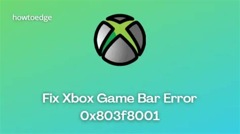 How To Fix Store Error Code 0x803F8001 In Windows 11 10