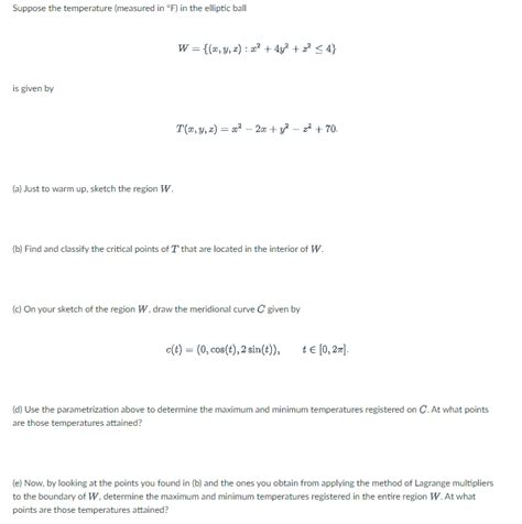 Solved Optimizing Functions Of More Than One