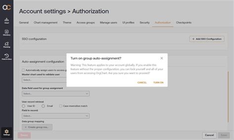Auto Group Assignment Orgchart