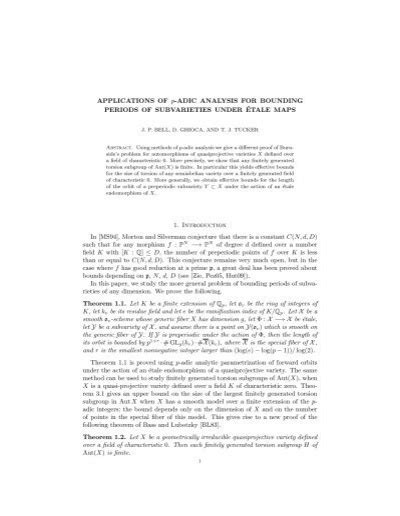 Applications Of P Adic Analysis For Bounding Periods