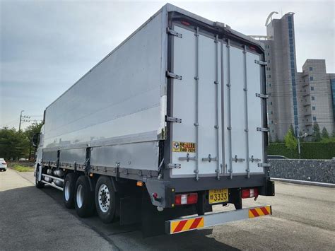 115톤 원쓰리 엑시언트 윙바디 길이102m 오토미션전문가들