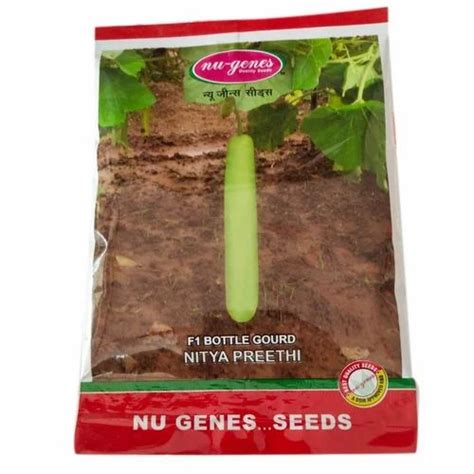 Nu Genes Green F1 Bottle Gourd Seed Packaging Type Packet Packaging