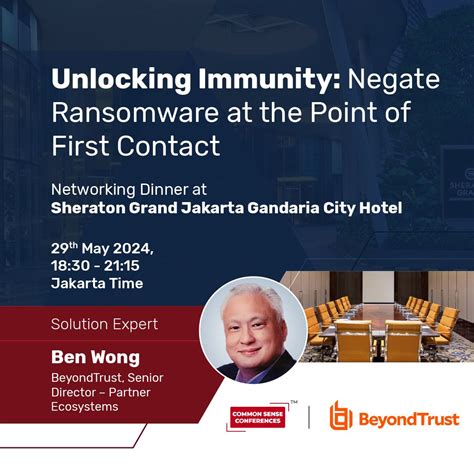 Learn About Ransomware Defense With Beyondtrust Common Sense Conferences Posted On The Topic