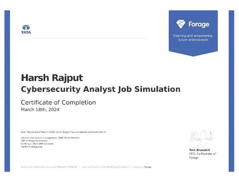 Harsh Rajput On Linkedin Excited To Announce That I Have Recently Earned The Cybersecurity Analyst