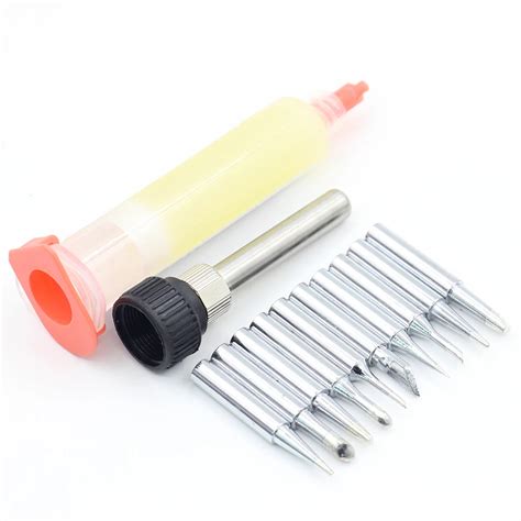 12pcs Lot 900m T Lead Free Solder Iron Tip For 936 Saike Atten Aoyue