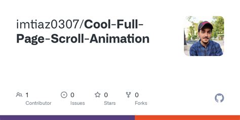 github imtiaz0307 cool full page scroll animation