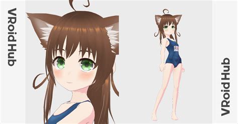 さくら10歳 リサイズ 旧スク水 VRoid Hub