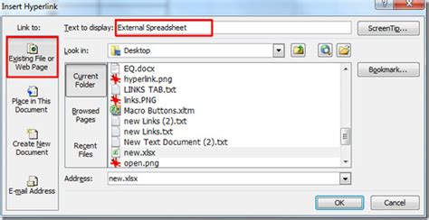Hyperlinks In Excel 2010