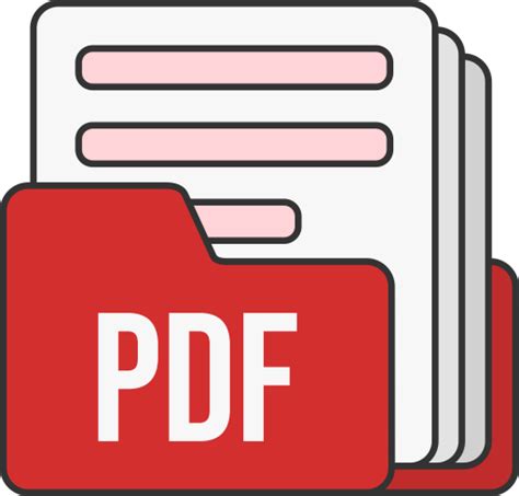 Pdf File Format Generic Color Lineal Color Icon