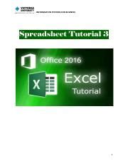 Tutorial Spreadsheet Excel Instructional Pdf Information Systems For Business Spreadsheet