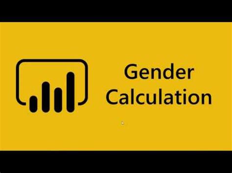 Gender Calculation In Power Bi Youtube