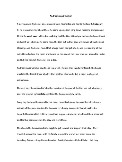 Androcles And The Lion Pdf