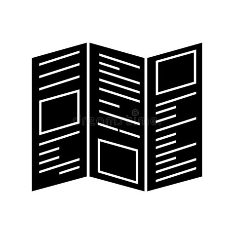 Icône Vectorielle Du Livret Dinformation Symbole Dillustration De