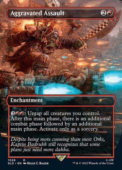 Aggravated Assault · Secret Lair Drop Sld 1026 · Scryfall Magic The