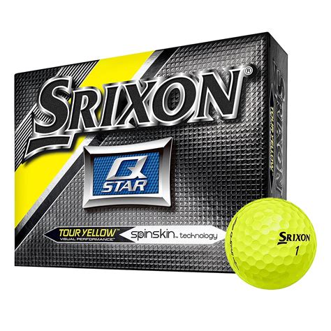 Srixon Q Star Golf Balls Yellow 12 Pack