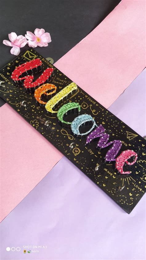 Customized String Art Key Holders String Art String Art Patterns String Art Tutorials