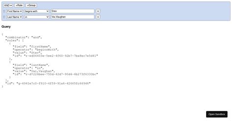 React Querybuilder Dnd Example Codesandbox React Querybuilder Dnd Example Codesandbox