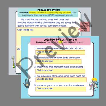 Intermediate Computer Keyboarding Touch Typing PDF And Google Slides