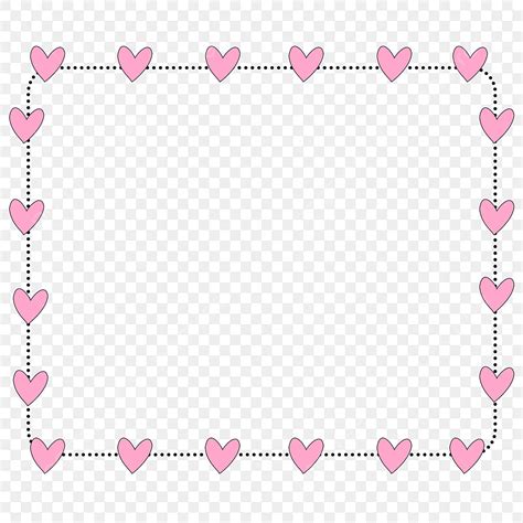 Rectangle Border Hd Transparent Love Rectangle Border Frame Love Frame Valentine Box PNG