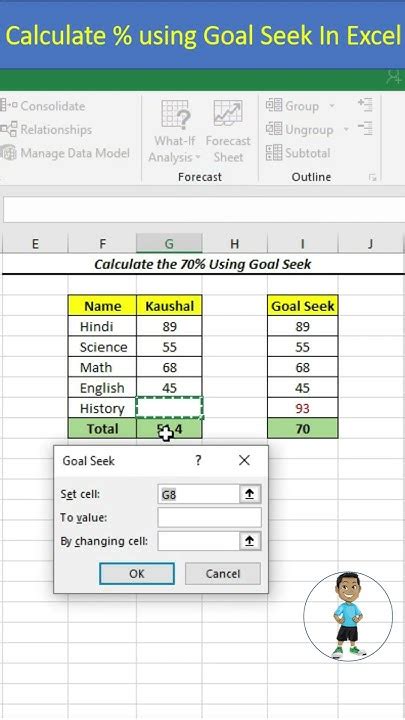 Excel Job Interview Questions Goal Seek In Excel Excel Microsoftexcel Shorts Exceltutorial