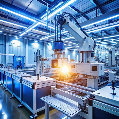 Smart Manufacturing Technology Machine With Light Integration Premium